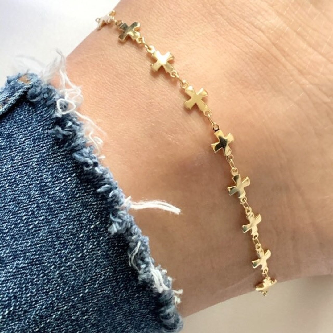 Anklet, Gold Anklet, Solid Gold Anklet, Foot Jewelry, Dainty Anklet ...