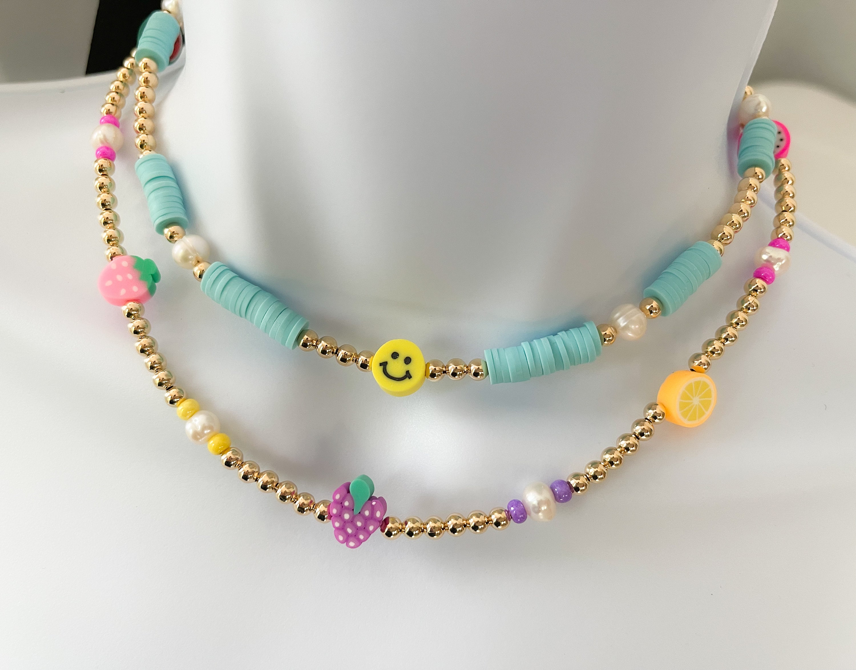 Smiley Gesicht Halskette Gluckliches Gesicht Choker Halskette Smiley Gesicht Choker Perlen Choker Halskette Fruchte Choker Halskette Perlen Halskette Etsy