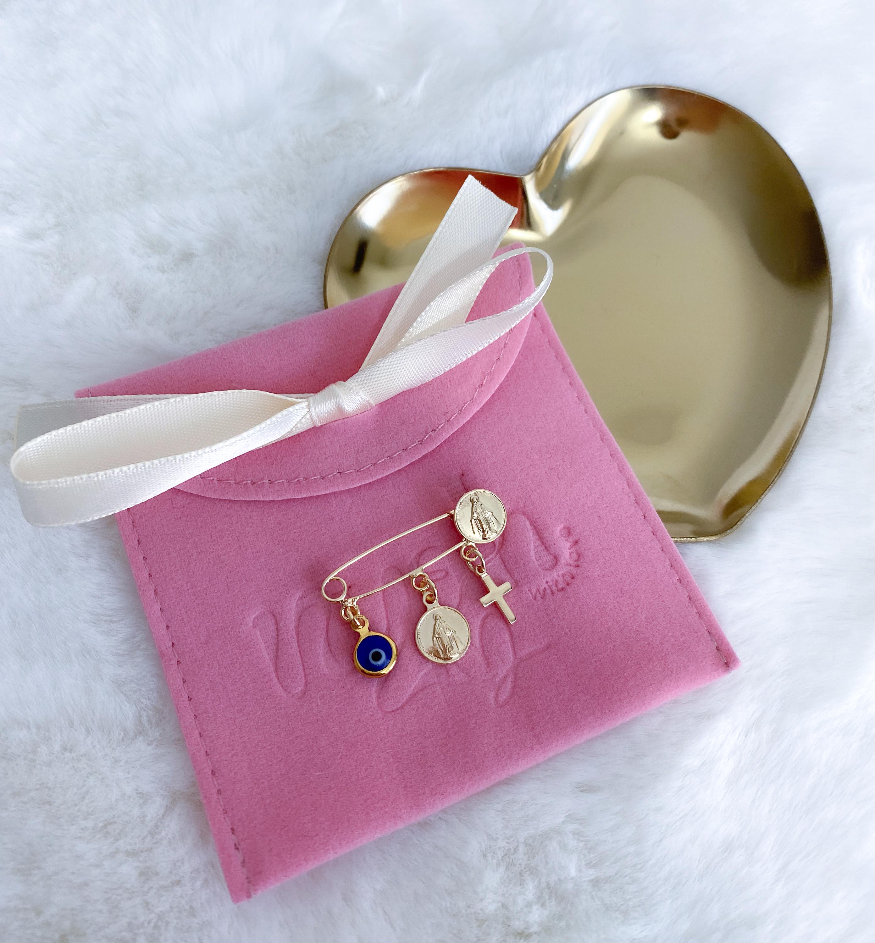 Miraculous Virgin Mary Baby Brooch Pin, Religious Baby Pin for ...