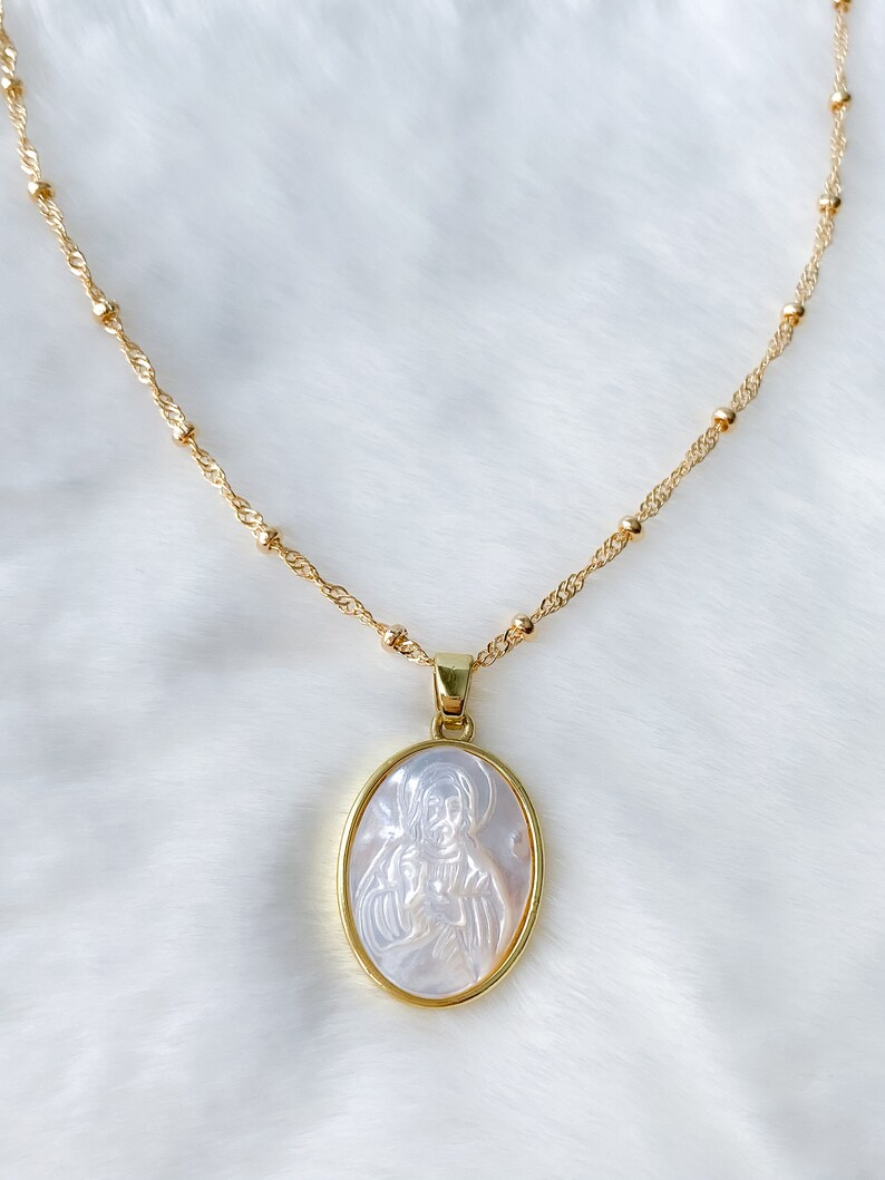 Sacred Heart Necklace Catholic Gifts Religious Jewelry - Etsy