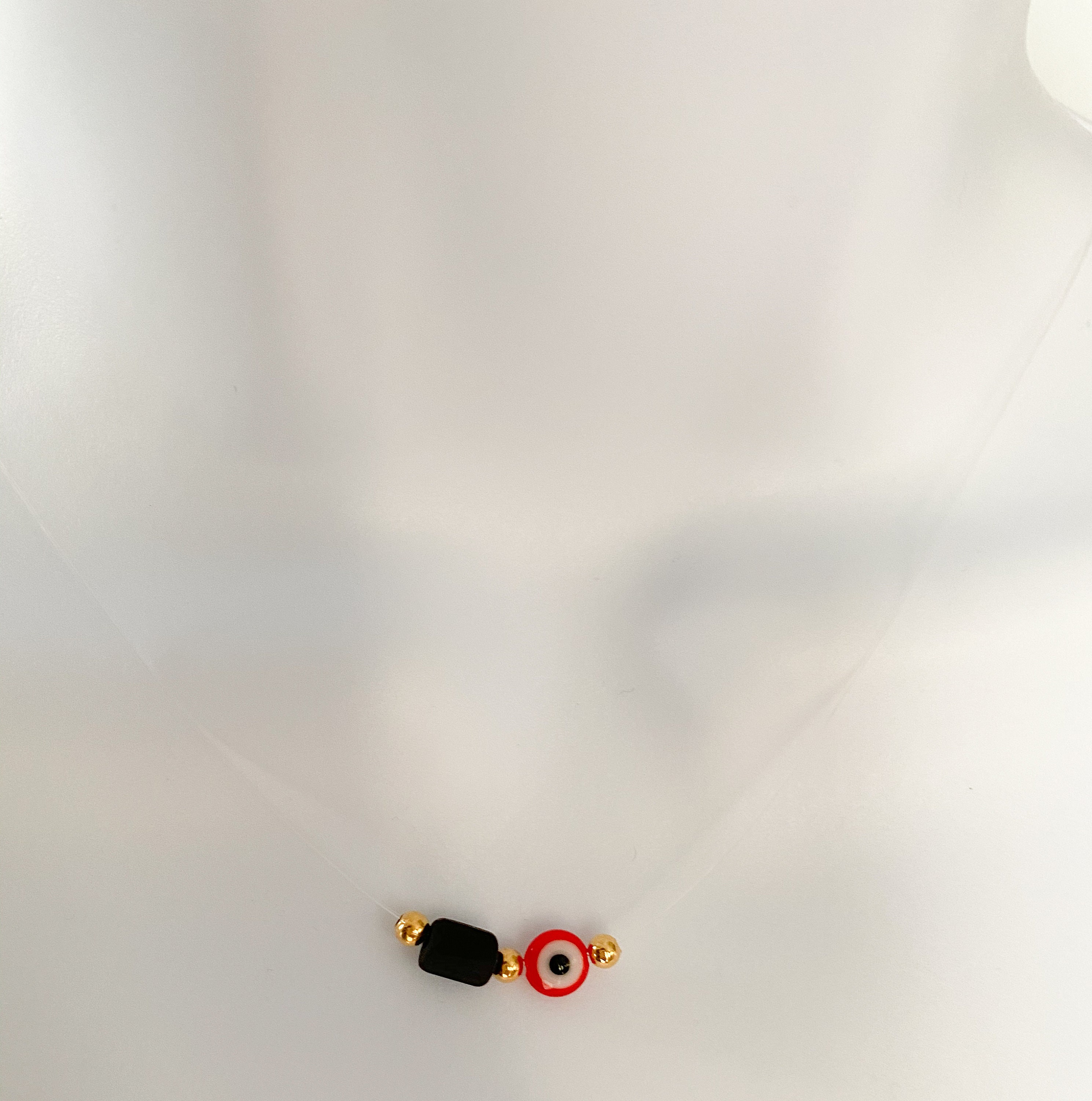 Invisible Evil Eye Necklace Azabache Necklace Evil Eye - Etsy