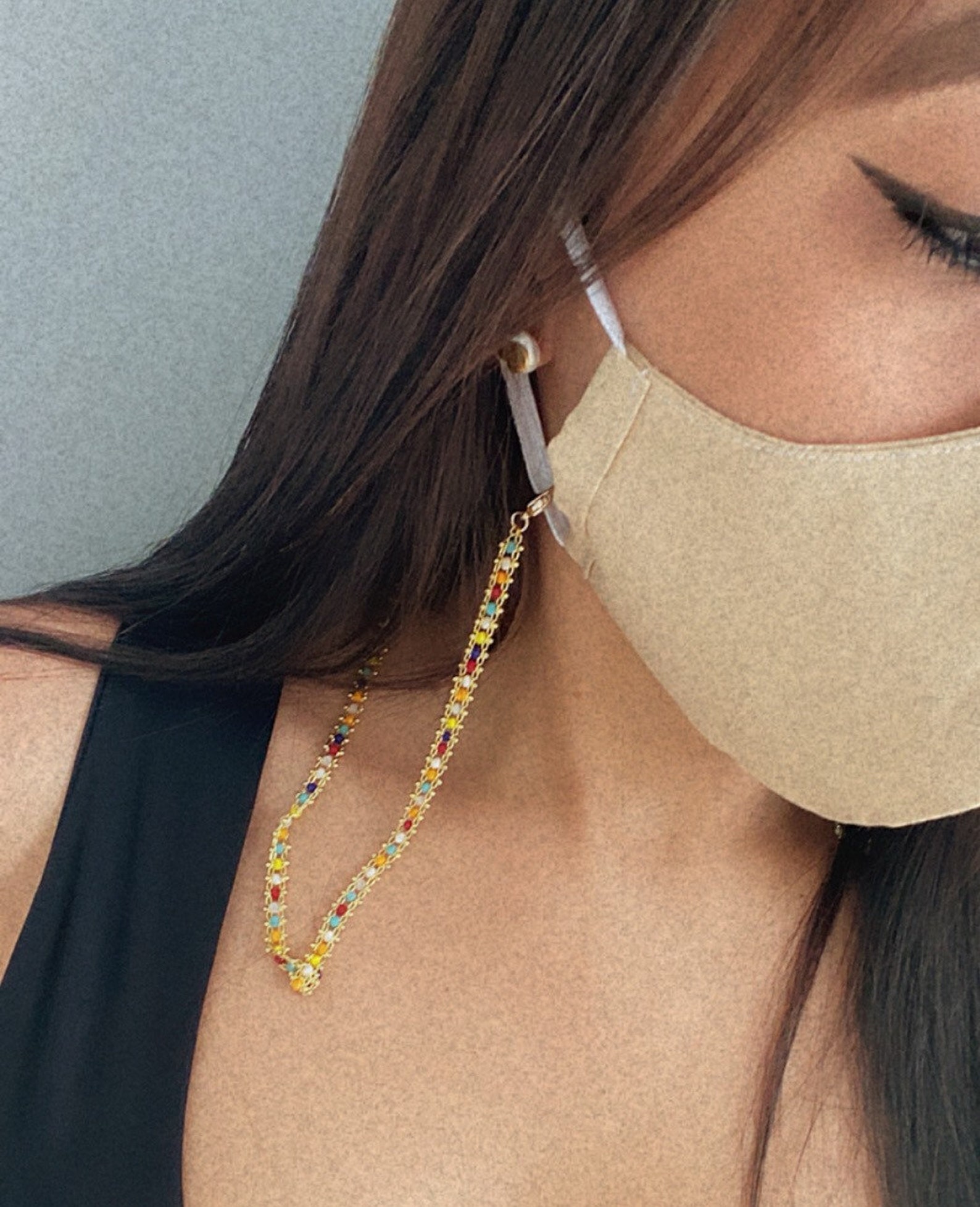 Evil Eye Mask Holder Evil Eye Face Mask Chain Evil Eye Face - Etsy