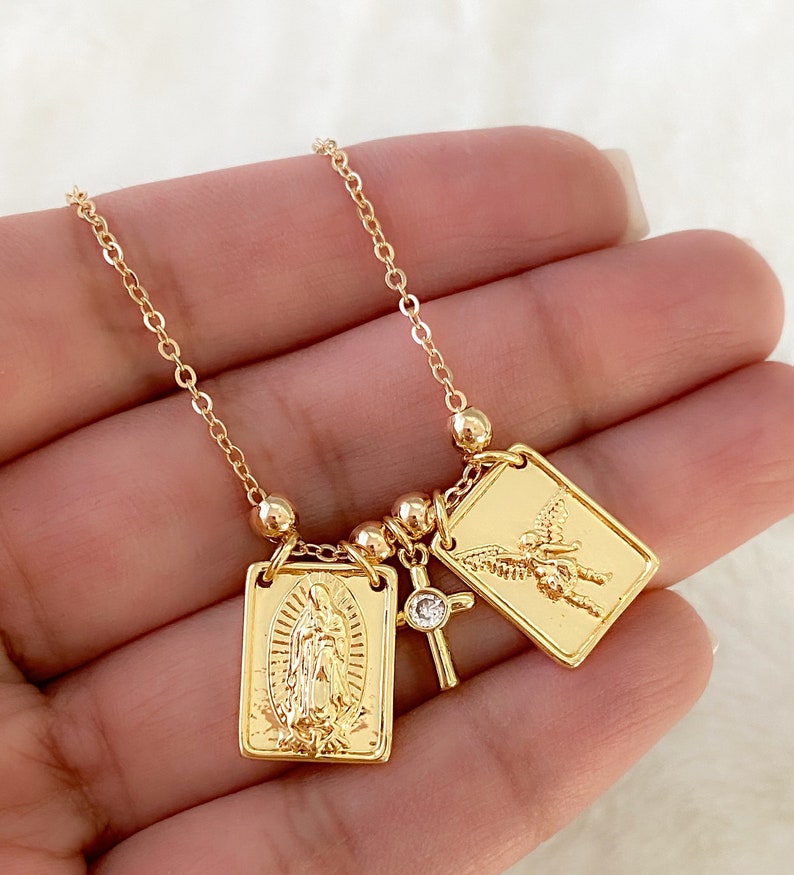 Catholic Scapular Necklace Scapular Religious Jewelry - Etsy