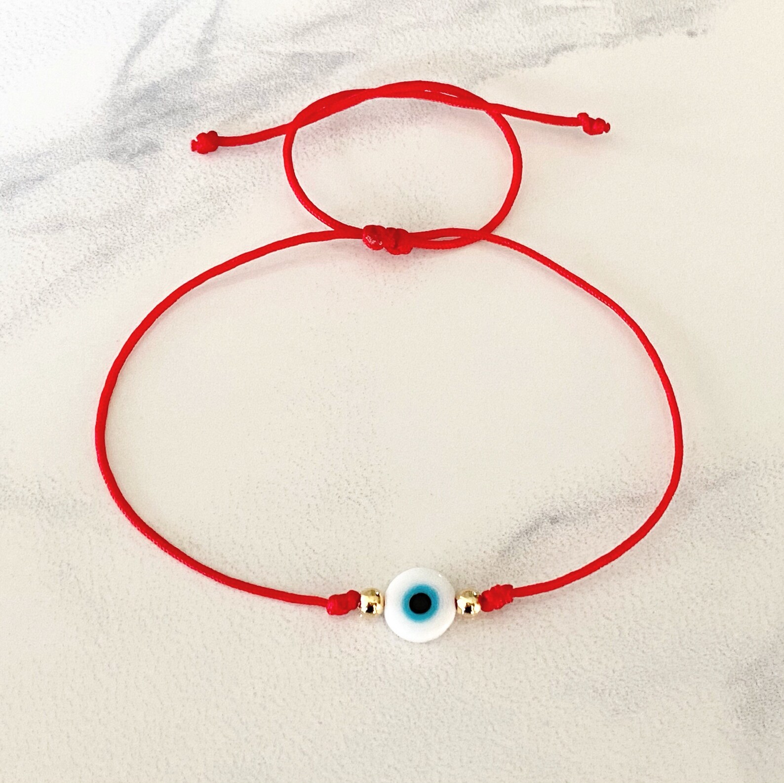 Red String Evil Eye Bracelet Evil Eye Charm Evil Eye - Etsy
