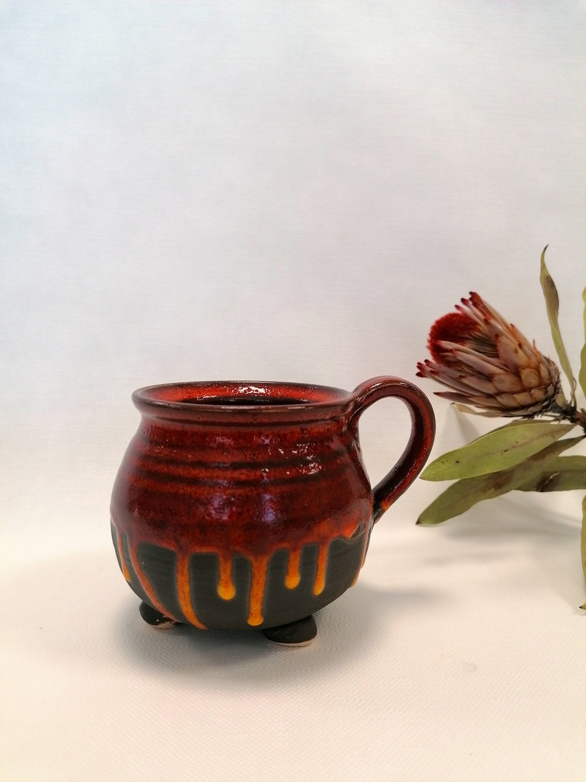 Ceramic Cup Cauldron With Feet in Various. Colours - Etsy