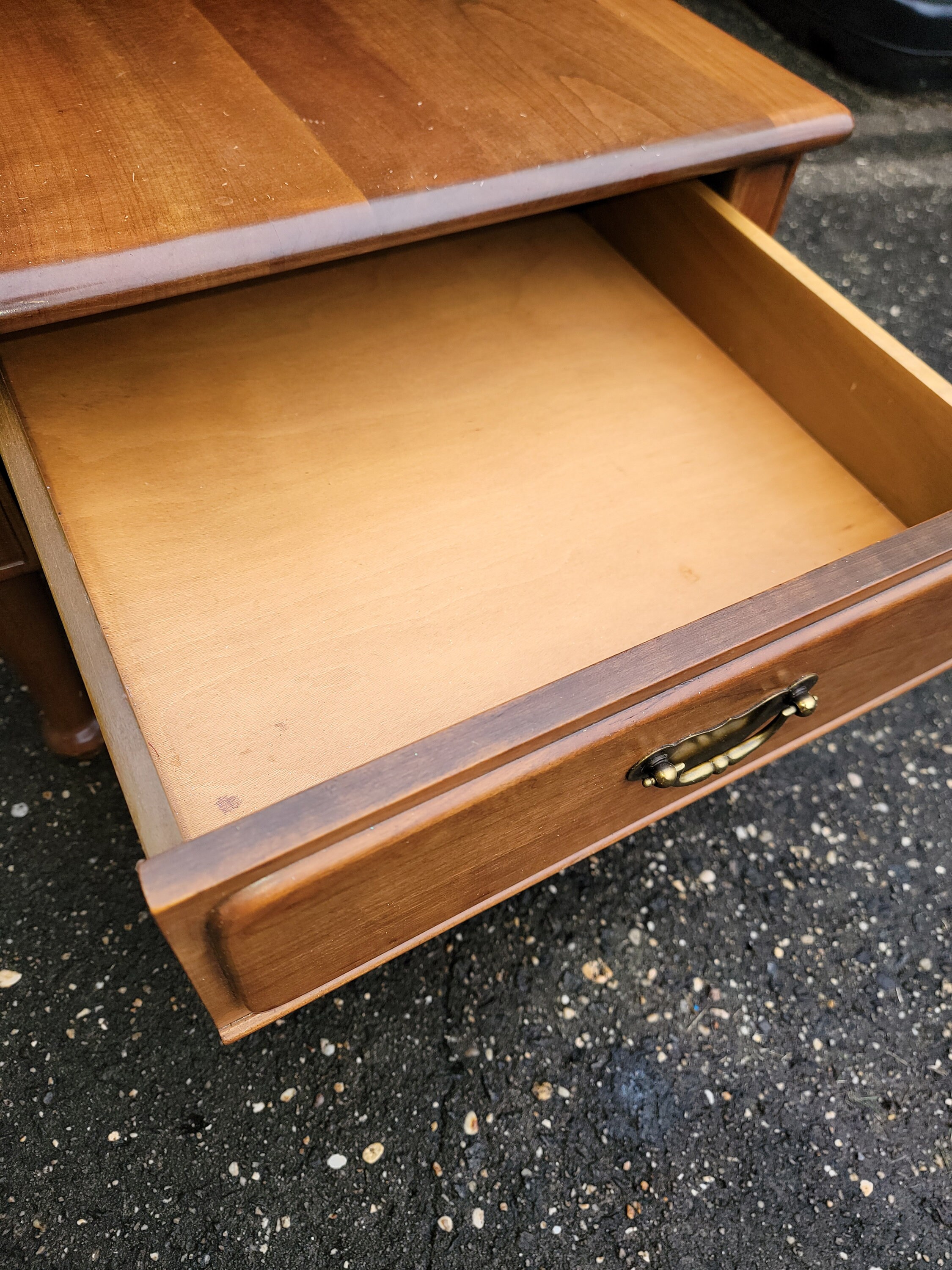 Mid-century Modern Two-tier Drop Leaf Expandable Side Table With Drawer ...