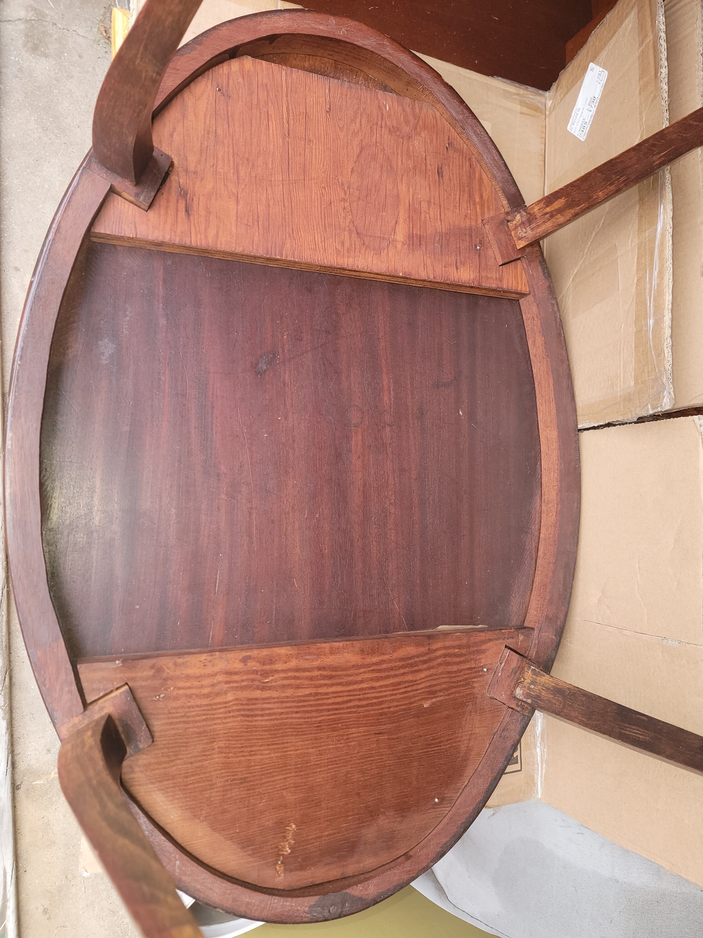 Oval Gallery Edge Cocktail Table Early 20th Century - Etsy