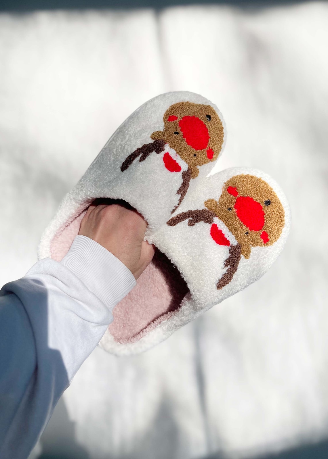 Reindeer Slippers, Christmas Gifts, Gift for Her, Cute Gifts, Cozy ...