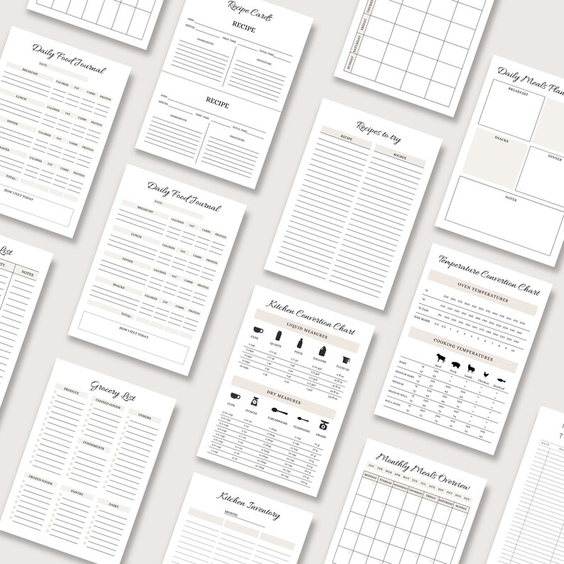 Customisable Canva Meal Planner - Digital Weekly/monthly Meal Planning ...