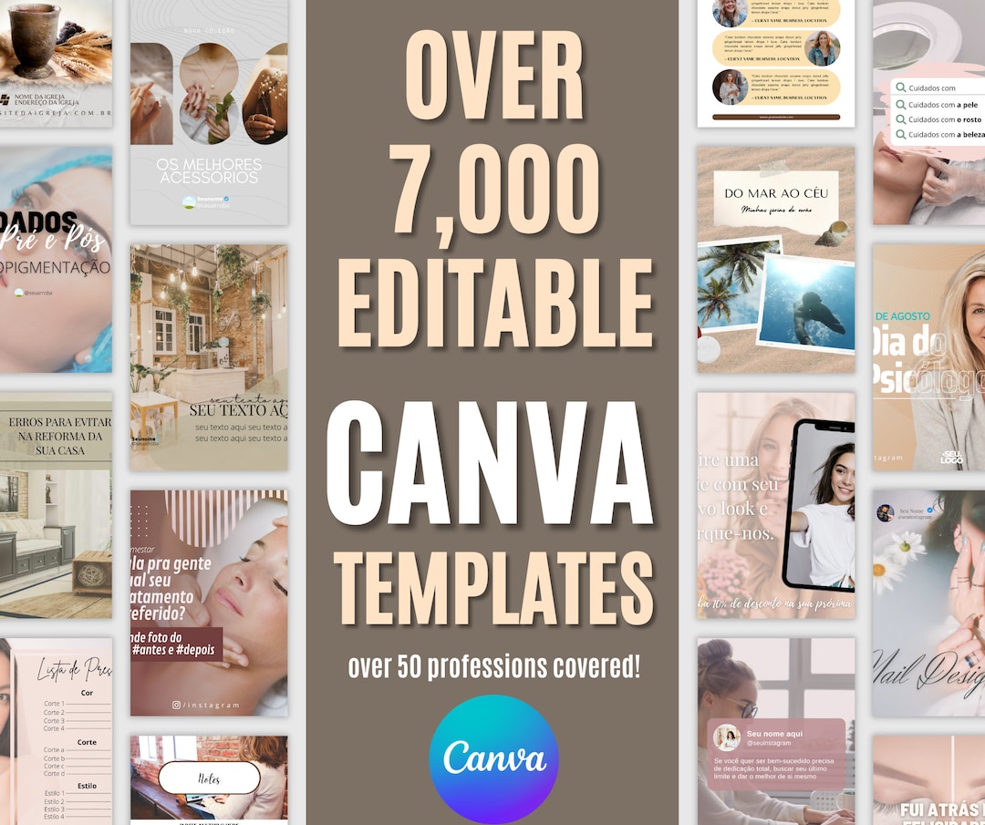 Over 7,000 Editable Canva Templates | Social Media Templates for All ...