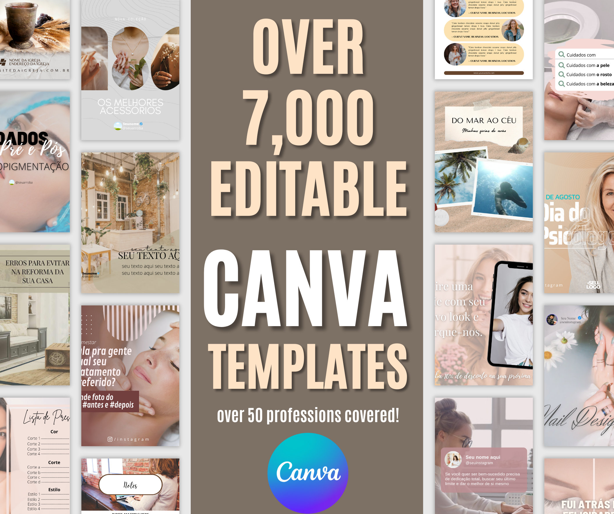 Over 7,000 Editable Canva Templates | Social Media Templates for All ...