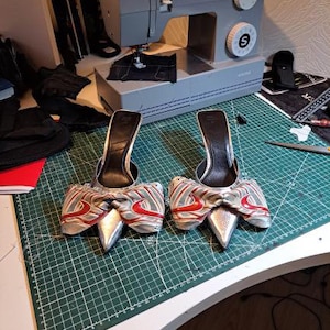 Upcycled Shoes, Ucycled Heels From Sneakers, Upcycled Fashion - Etsy
