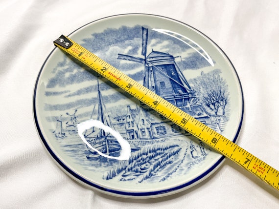 Blue and White China Boch Belgium Delft China Dutch Scene Plates Delft ...