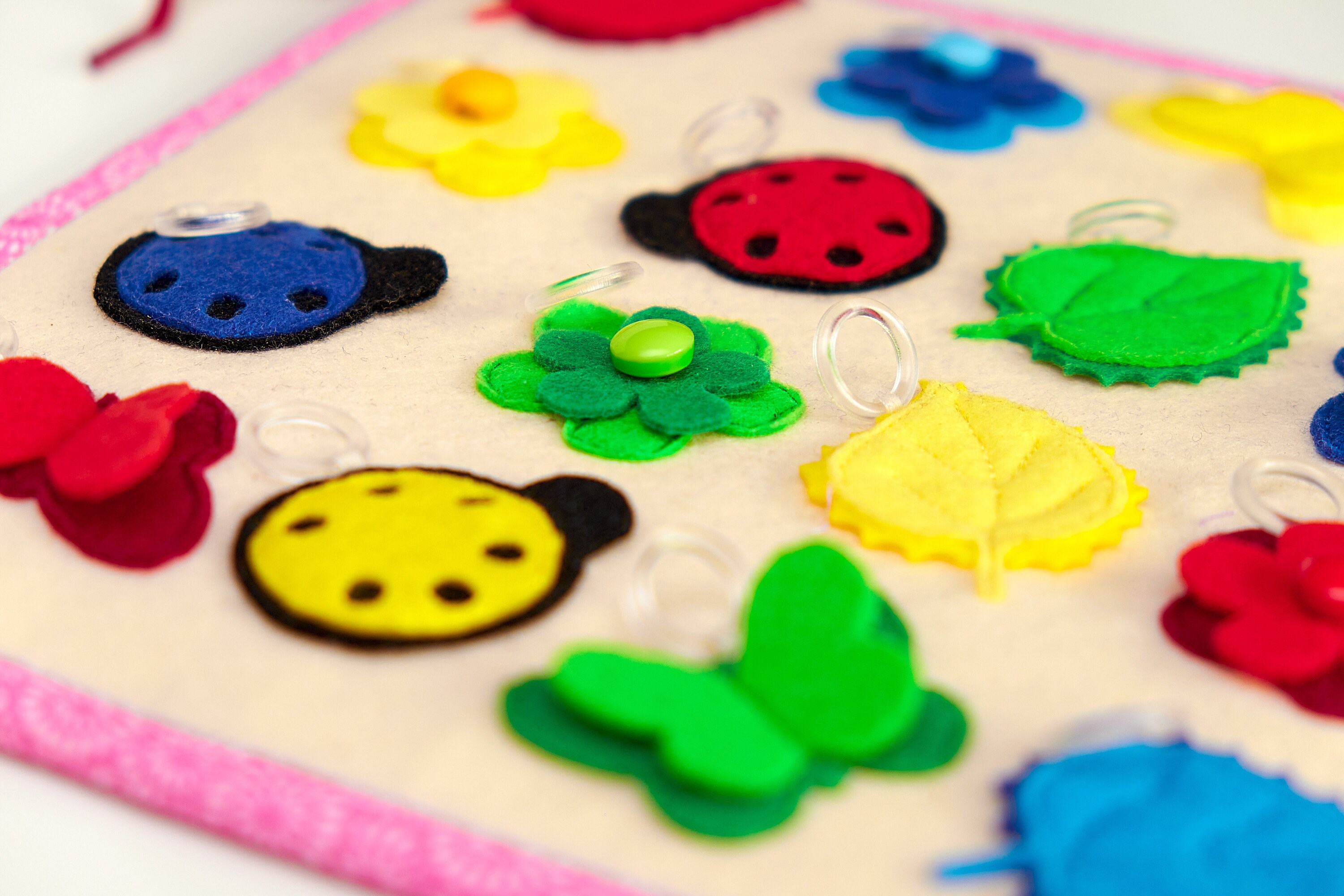 Quiet Book Page Colors and Shapes Montessori Materials for - Etsy