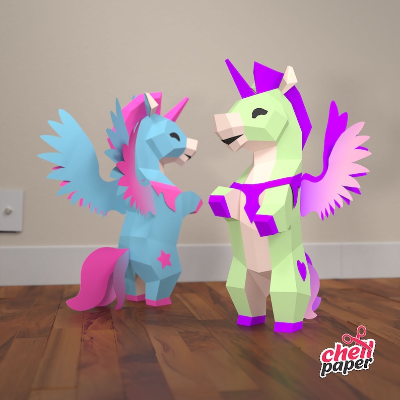 3D Papercraft Horse Horse 3D PDF Template Papercraft - Etsy