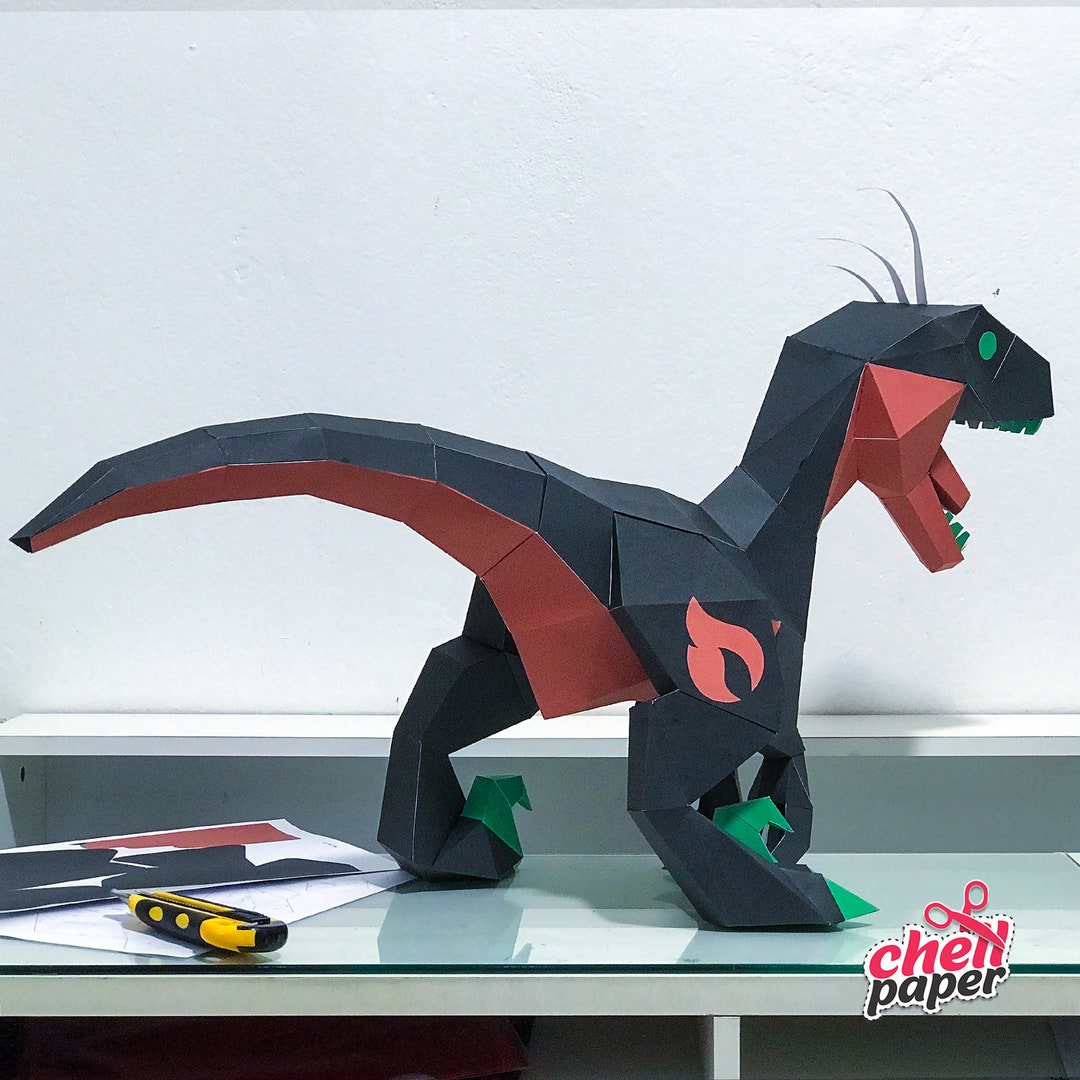 Velociraptor, Blue, Dinosaur, Tail, Lizard, Bird, Jurassic, Raptor ...