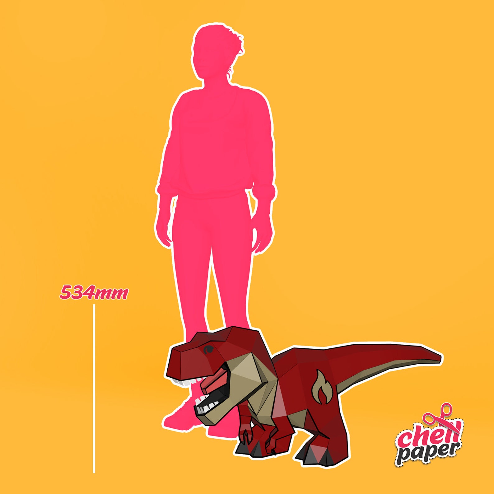 Tyrannosaurus Rex Tiranossauro Trex Dinosaur Papercraft - Etsy