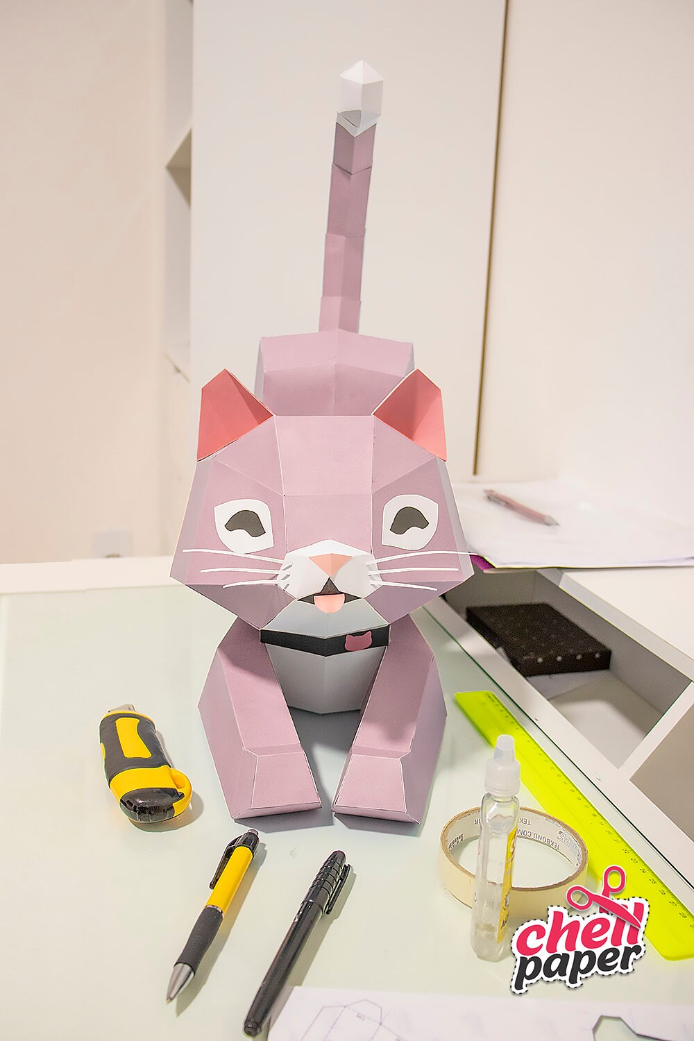 Cat Papercraft, Paper Sculpture, Cat Sculpture, Paper Art, Cat Art ...