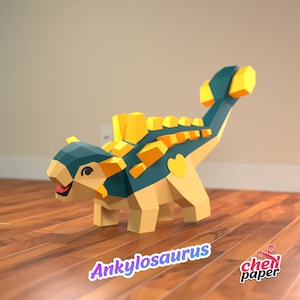 Ankylosaurus Dinosaur Papercraft Lizard Bird Jurassic - Etsy