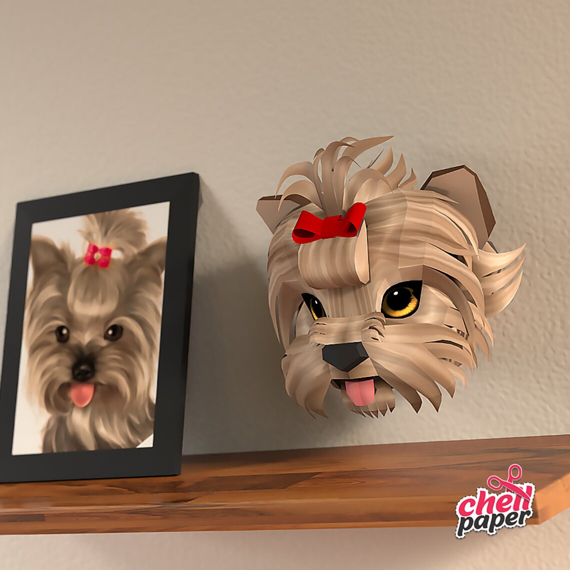 3D Papercraft Yorkshire Papercraft Template Diy Papercraft - Etsy