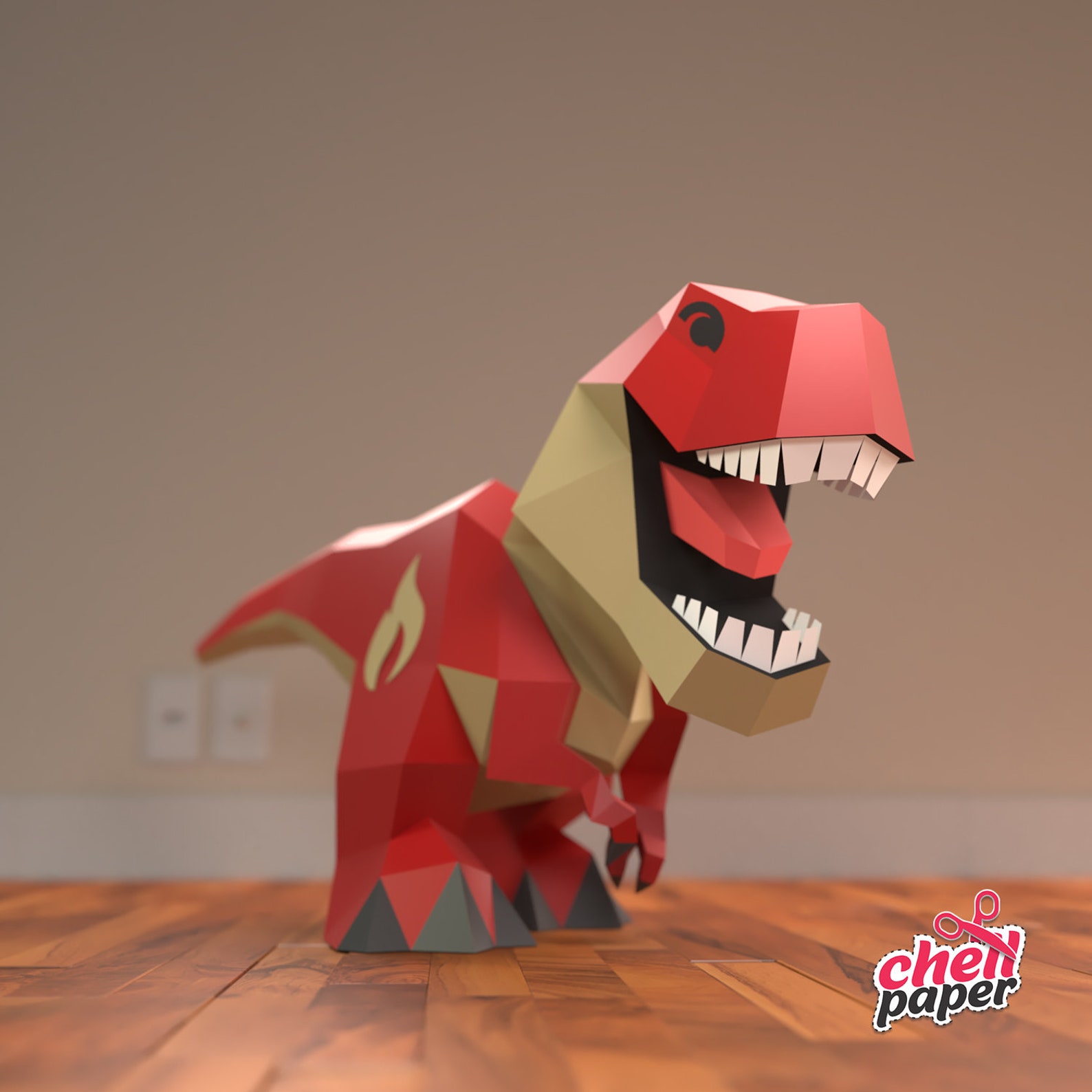 Tyrannosaurus Rex Tiranossauro Trex Dinosaur Papercraft - Etsy
