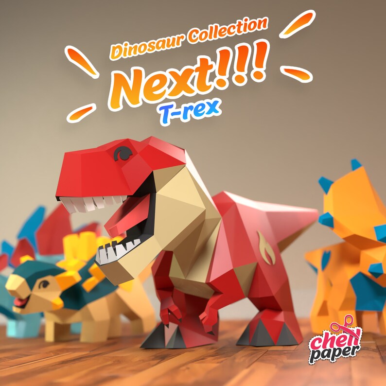 Ankylosaurus Dinosaur Papercraft Lizard Bird Jurassic - Etsy