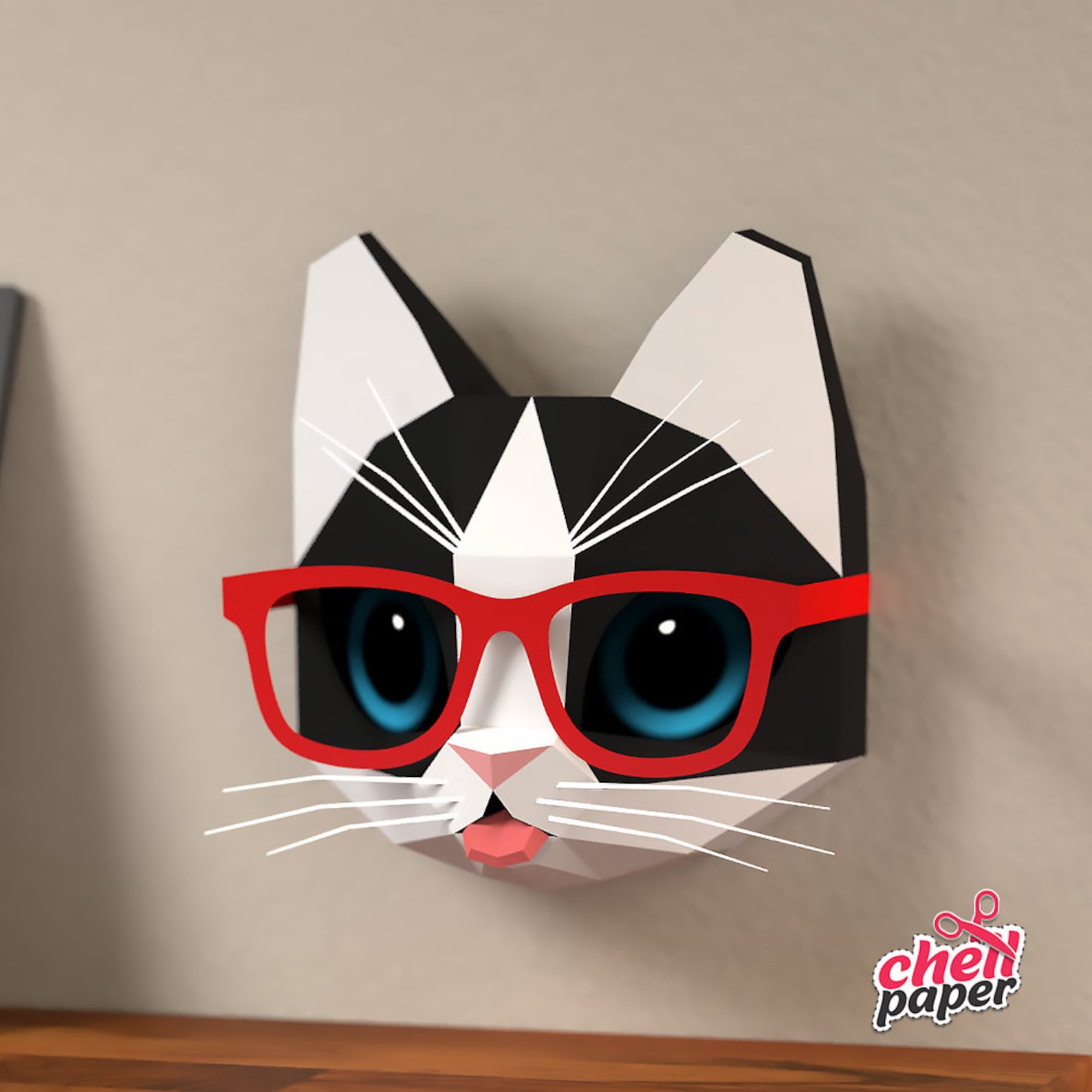 3D Papercraft Cat Cat 3D PDF Template Papercraft Animals | Etsy