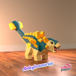 Ankylosaurus, Dinosaur, Papercraft, Lizard, Bird, Jurassic, Baby, Horns ...