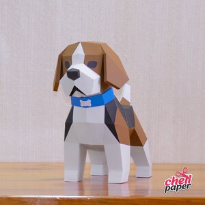 Beagle, Papercraft, Diy, Pitbull, Doberman, Dog Art, Handmade, Paper ...