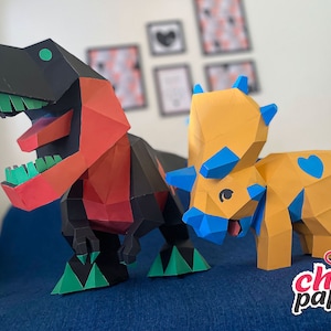 Tyrannosaurus Rex, Tyrannosaurus, Trex, Dinosaur, Papercraft, Lizard ...