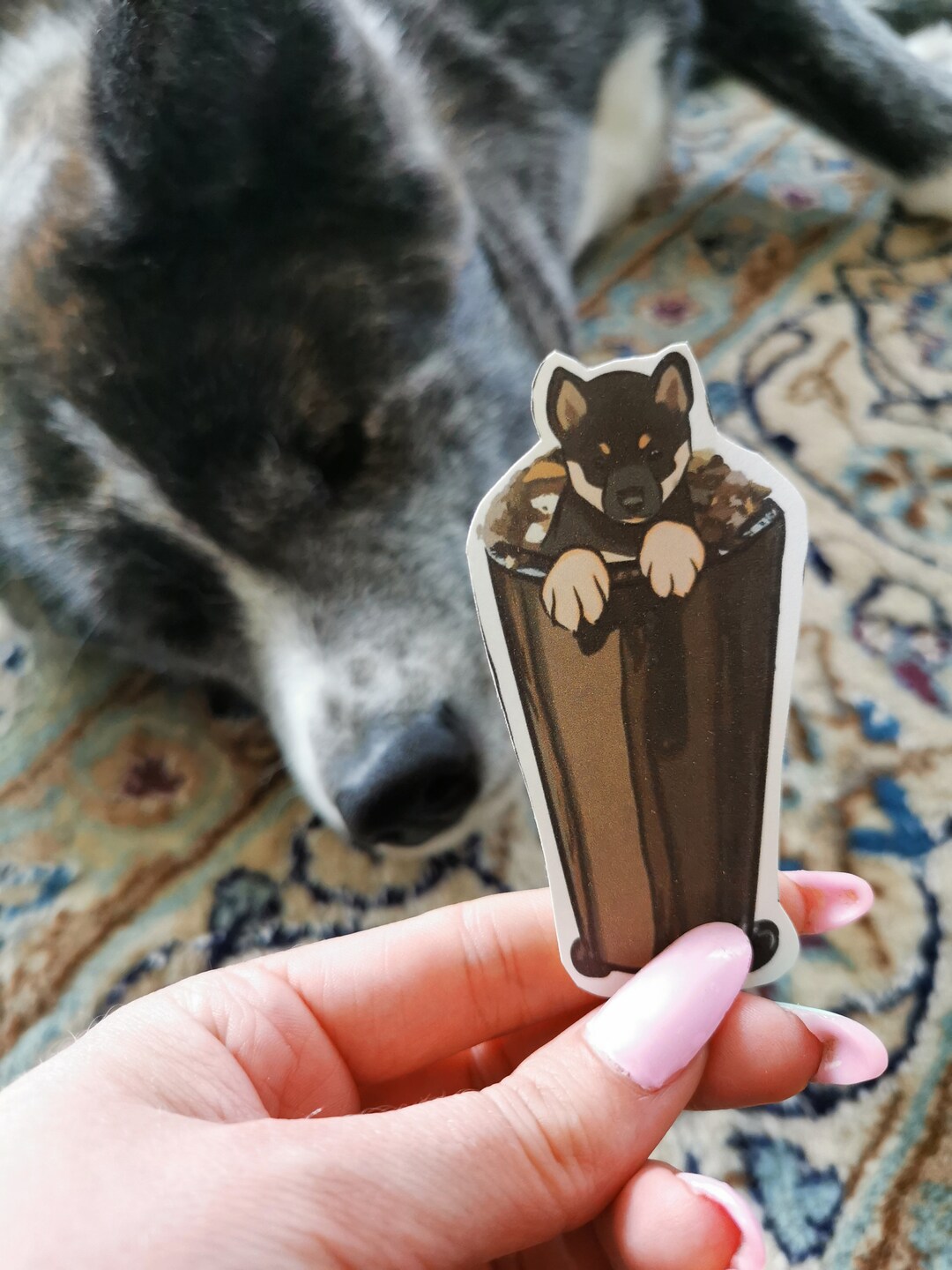 Black and Tan Shiba Inu Sticker Coffee Shiba Inu Sticker Mothers Day ...