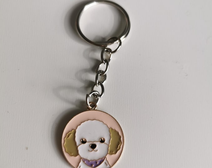 Personalized Poodle Dog Keychain - Etsy
