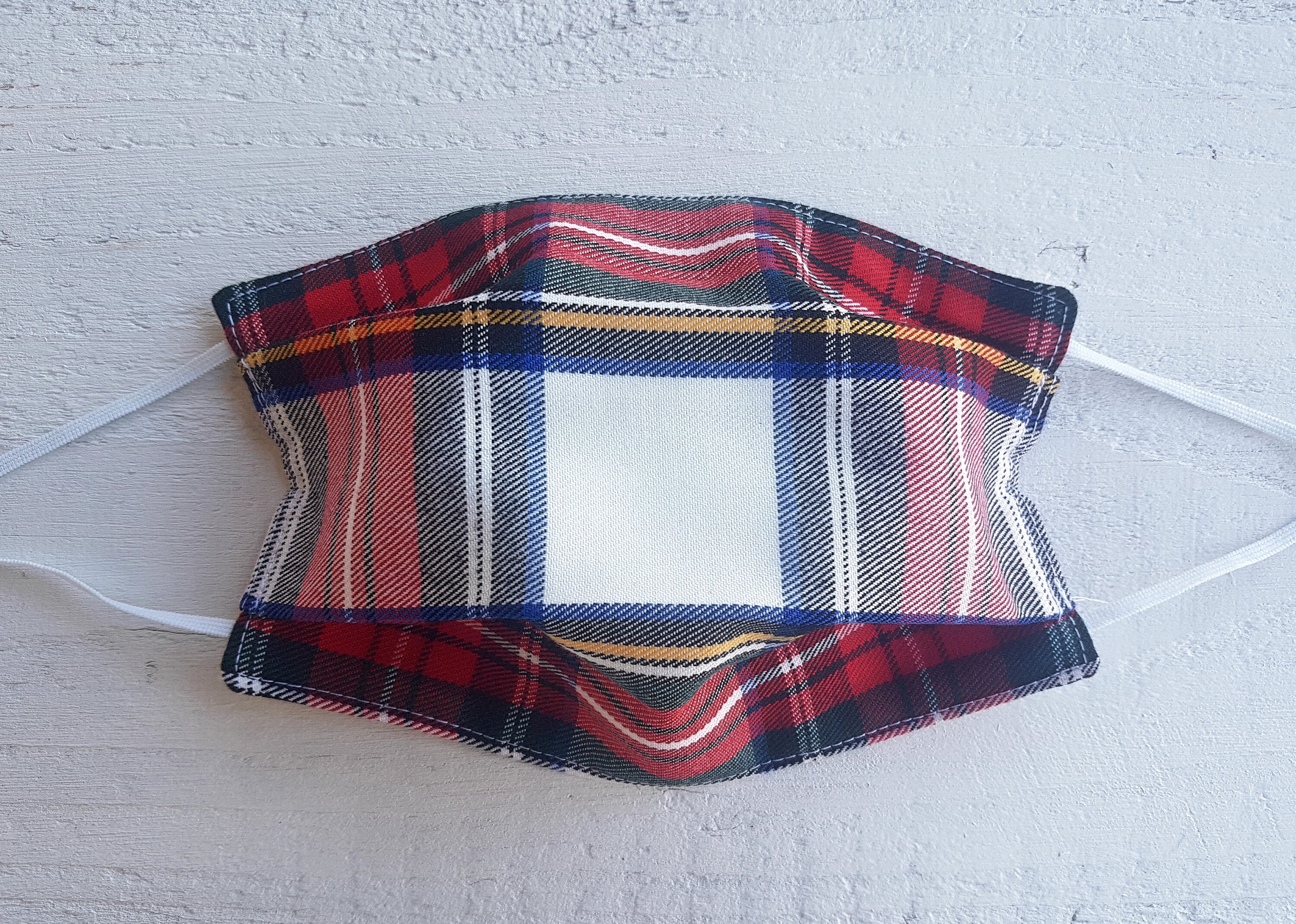 Plaid Face Mask, 3 Layer Face Mask, Reusable Face Mask, 3 Layer Mask ...