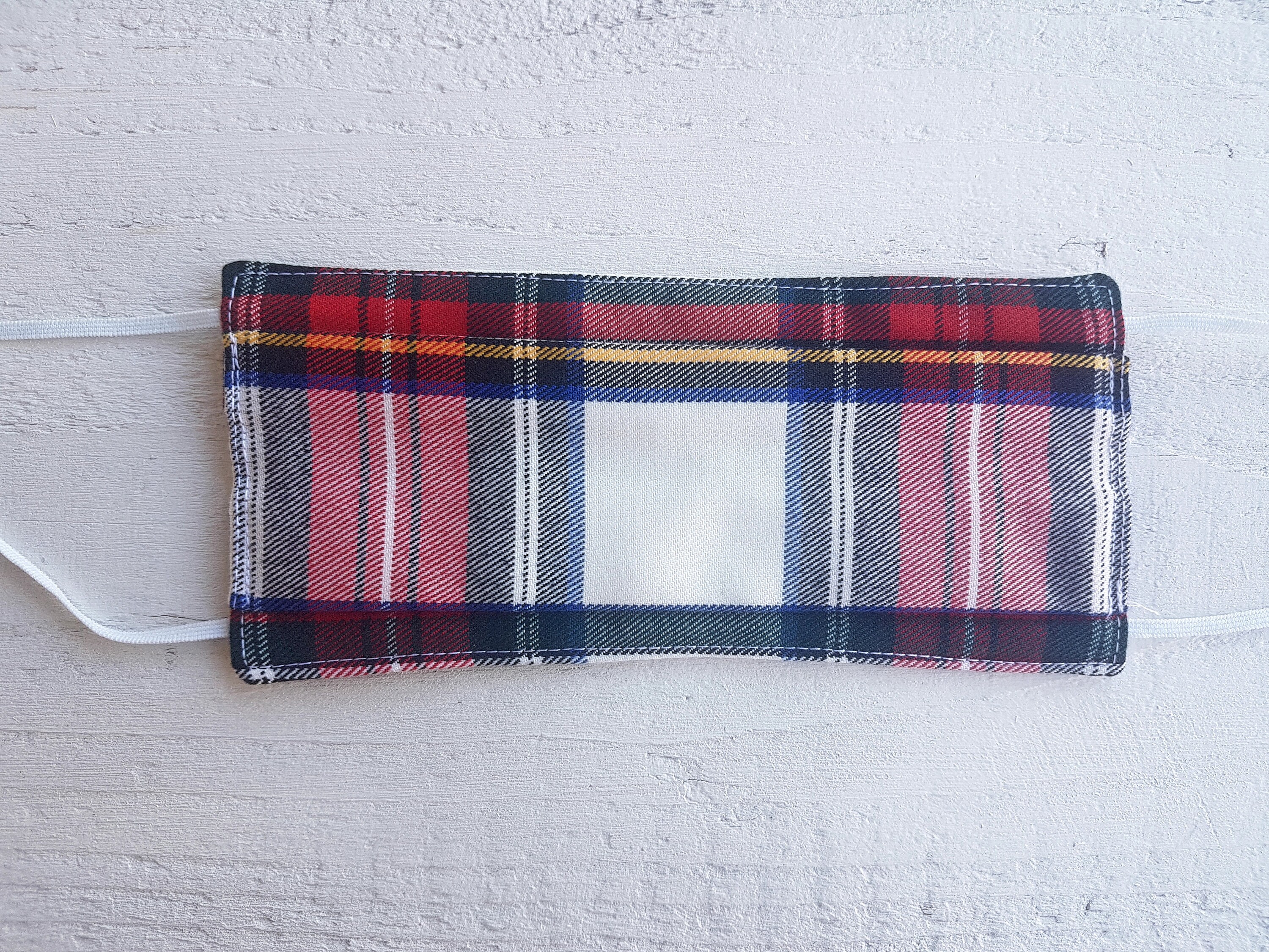 Plaid Face Mask, 3 Layer Face Mask, Reusable Face Mask, 3 Layer Mask ...
