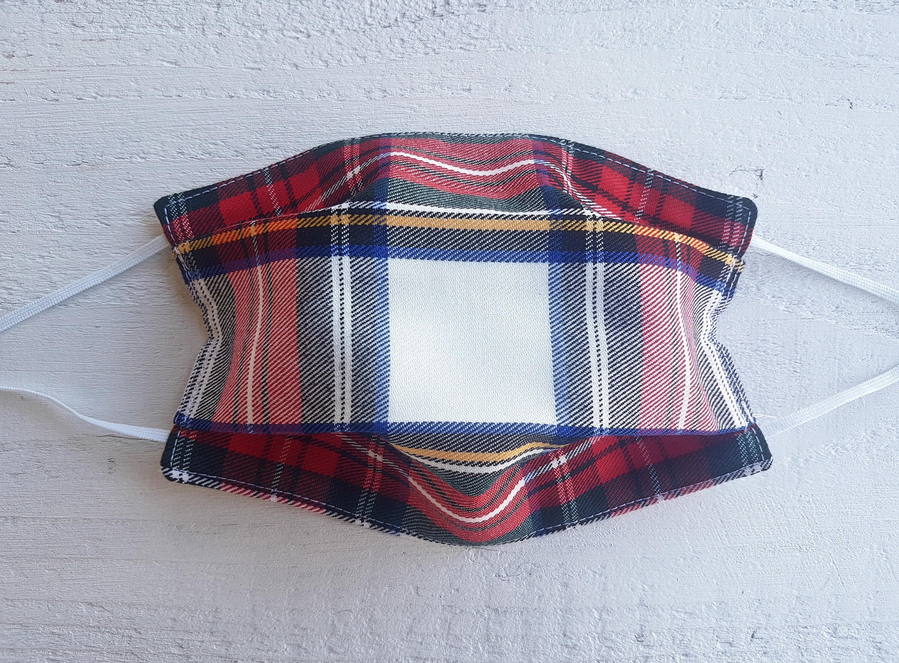 Plaid Face Mask, 3 Layer Face Mask, Reusable Face Mask, 3 Layer Mask ...