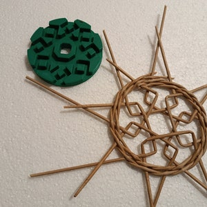DIY Basket Weaving Mold-round Wicker Pattern Craft Kit | Flower of Life ...