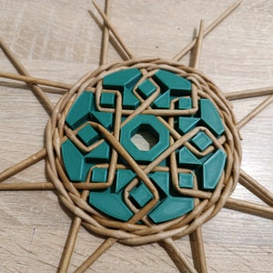 DIY Basket Weaving Mold-round Wicker Pattern Craft Kit | Flower of Life ...