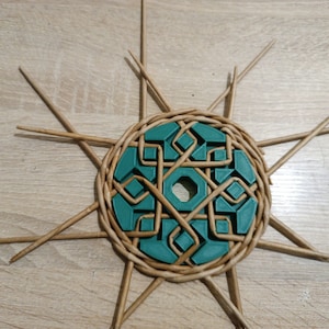 DIY Basket Weaving Mold-round Wicker Pattern Craft Kit | Flower of Life ...