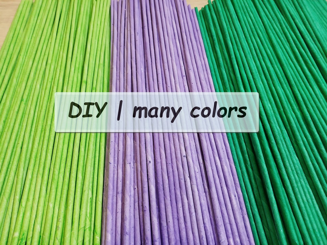 Narrow Painted Paper Rolls 100+ Pcs. Weaving Kit. Newspaper Rolls for ...