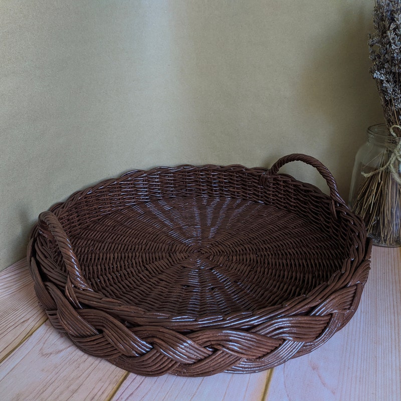 Wicker Tray - Etsy