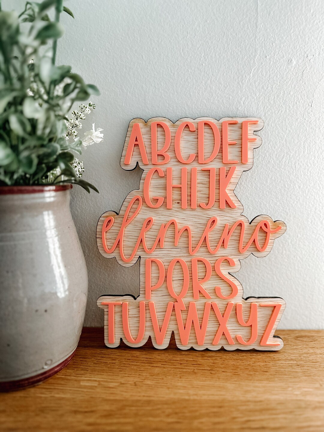 Elemeno P SVG, Alphabet SVG, Nursery Sign, Kids Sign Svg, Glowforge Svg ...