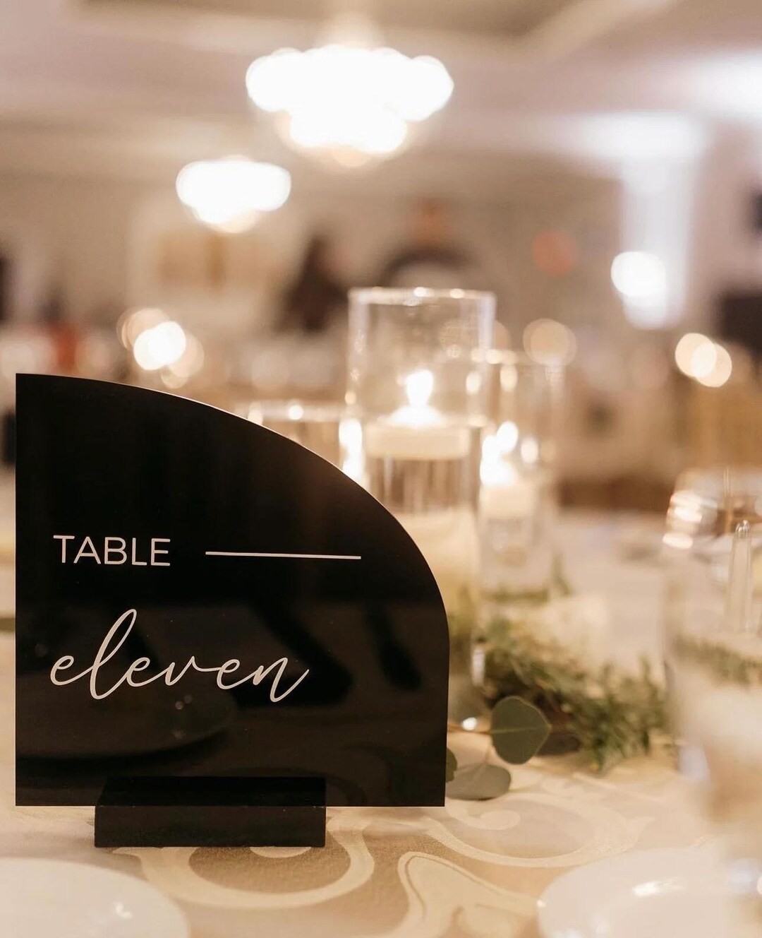 Wedding Table Numbers, Black & White Wedding Table Numbers ...