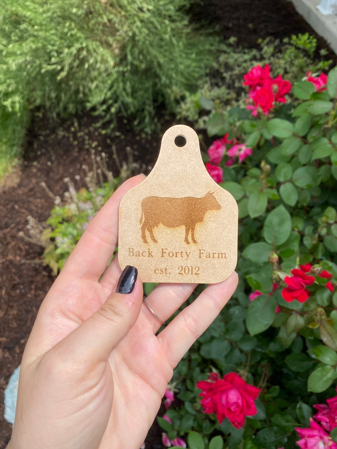 Custom Cow Keychain Custom Farm Keychain Custom Cow Tag - Etsy