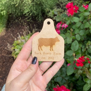 Custom Cow Keychain, Custom Farm Keychain, Custom Cow Tag, Custom Cow ...
