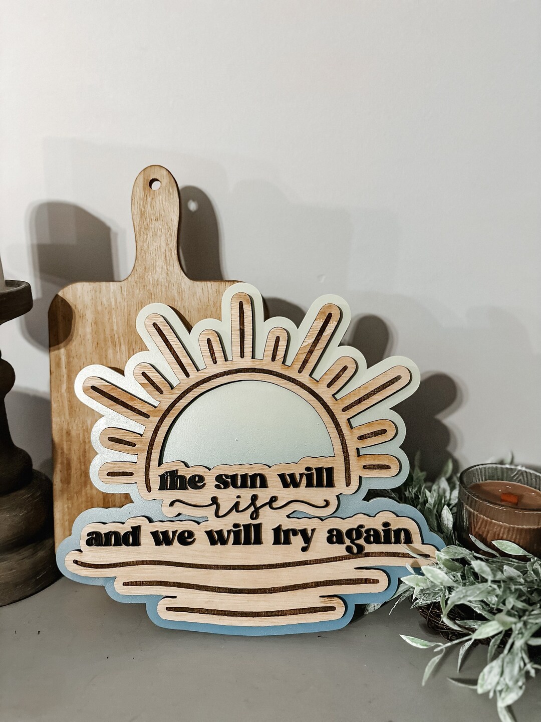 The Sun Will Rise SVG, Boho Quote SVG, 3D Quote Svg, Glowforge Digital ...