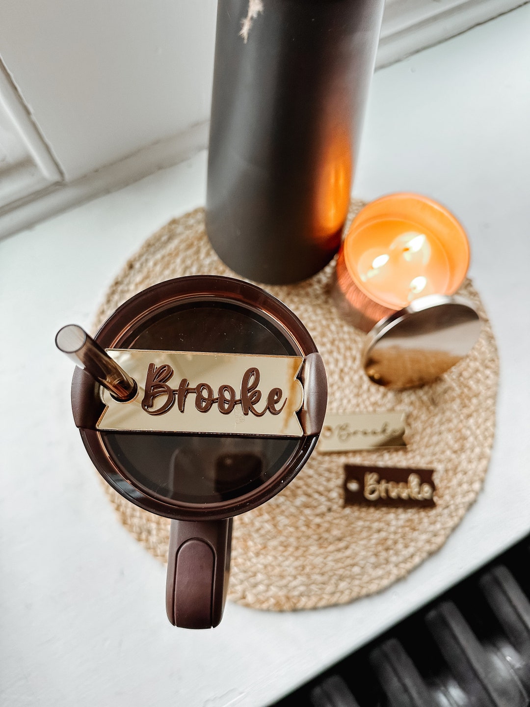 Chocolate & Gold Stanley Topper, Gold Stanley Topper, Brown Stanley ...