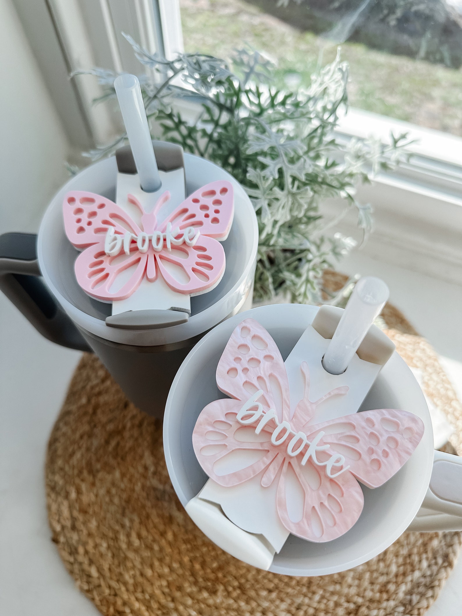 Butterfly Stanley Topper, Stanley Name Plate, Stanley Name Topper ...