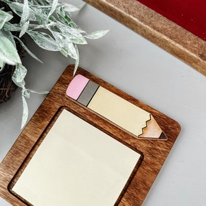 Pencil Sticky Note SVG, Teacher Gift SVG, Teacher Christmas Gift ...