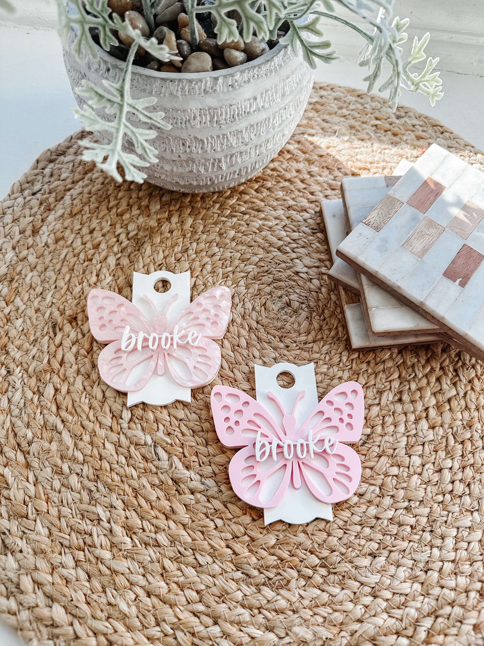 Butterfly Stanley Topper, Stanley Name Plate, Stanley Name Topper ...