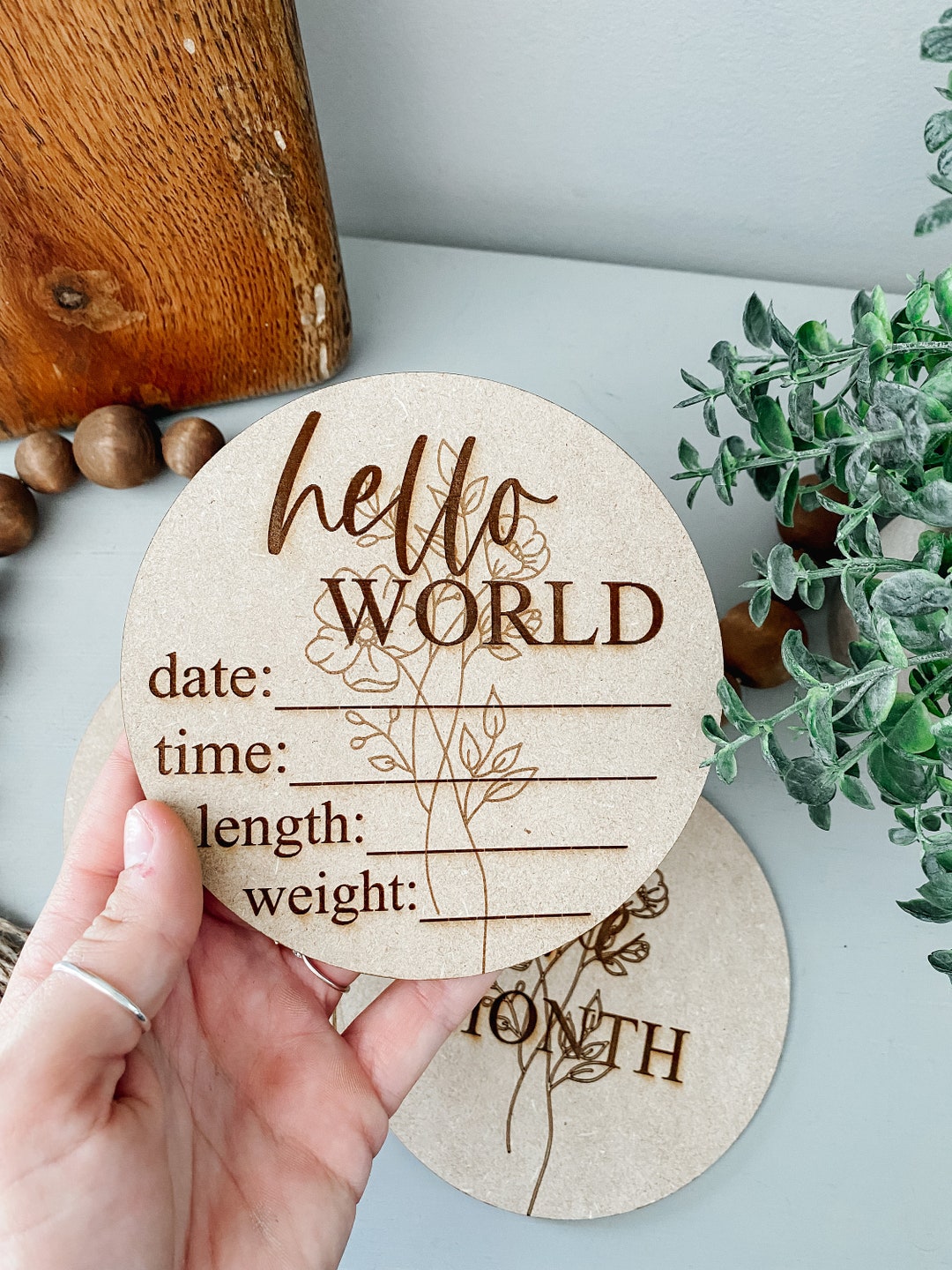 DIGITAL FILE, Monthly Milestone, Milestone Disc SVG, Milestone Discs ...